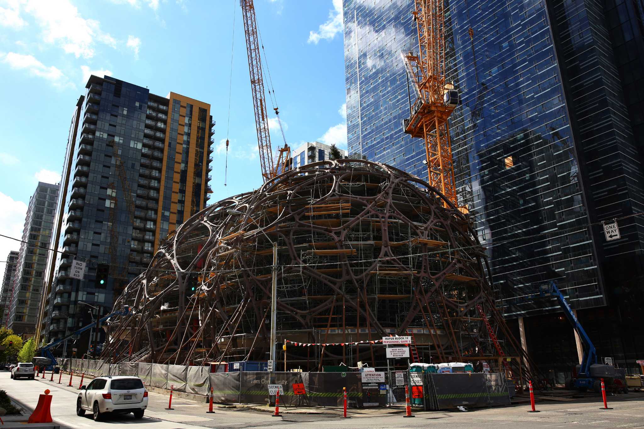 Get a look inside the Amazon Spheres next week