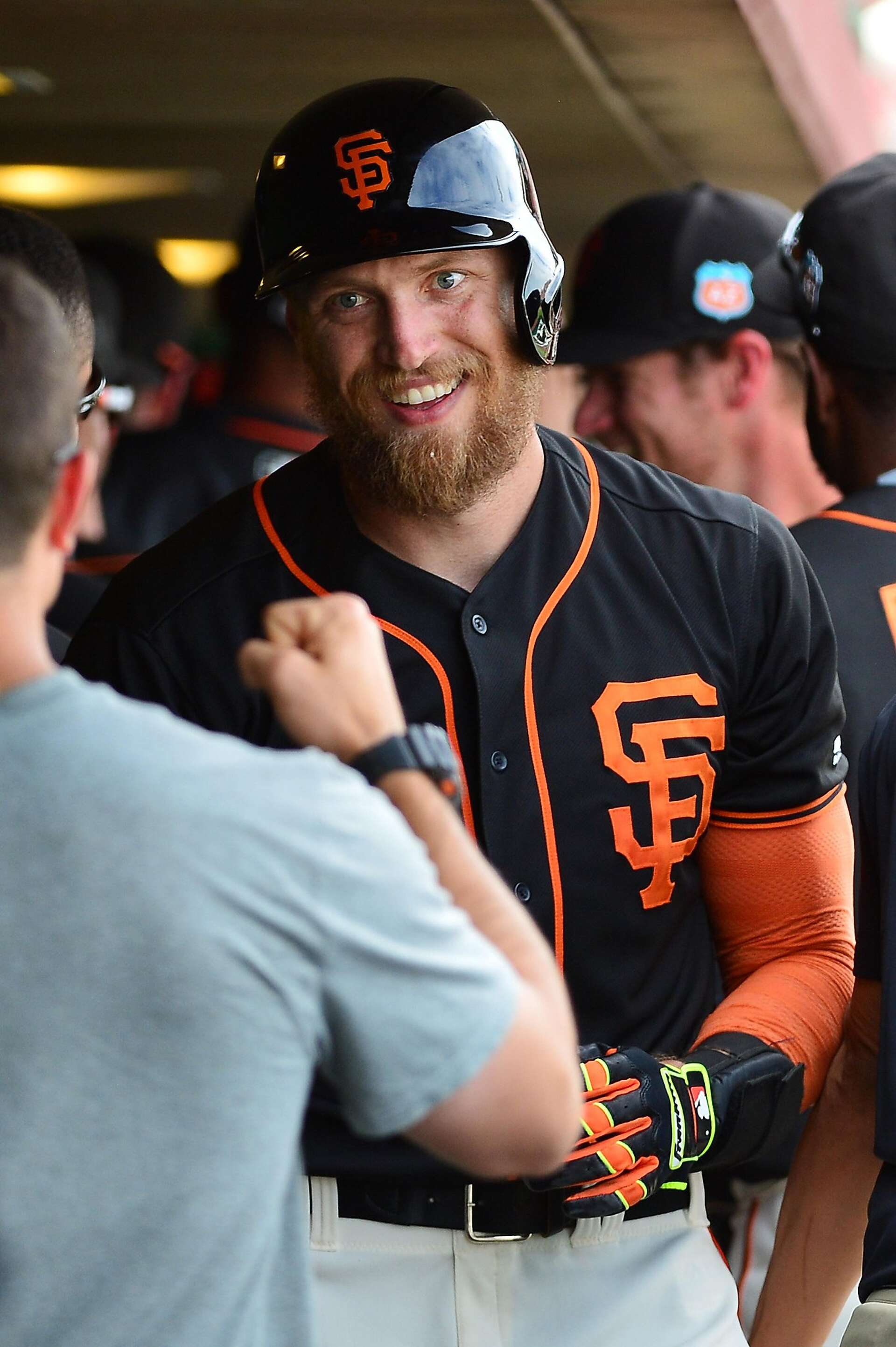 Hunter Pence, Stephen Vogt are having a ball