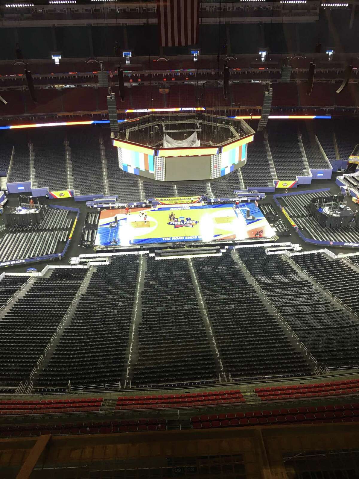 Scene from inside NRG Stadium for the Final Four