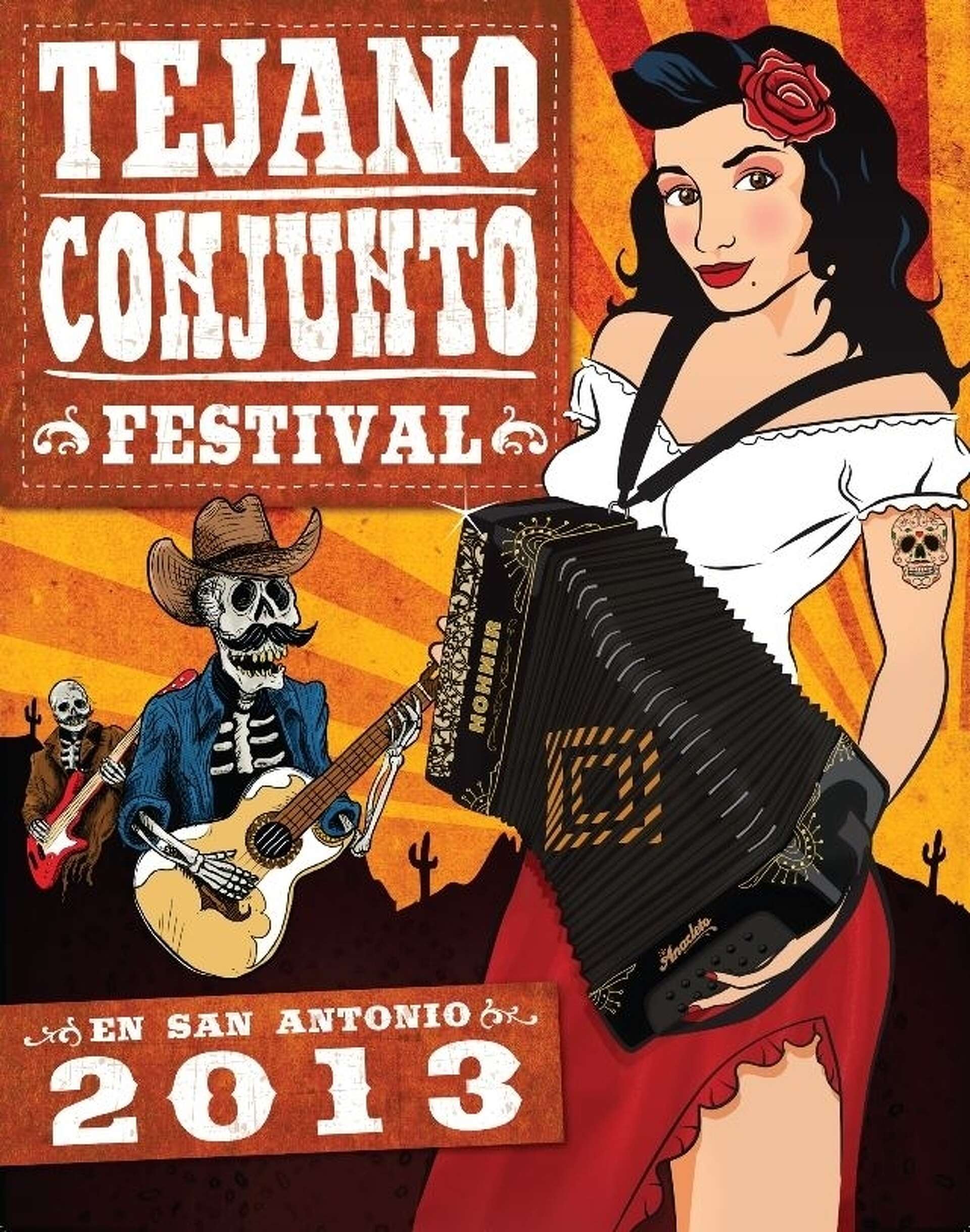 Artist creates a divine poster for Tejano Conjunto Festival