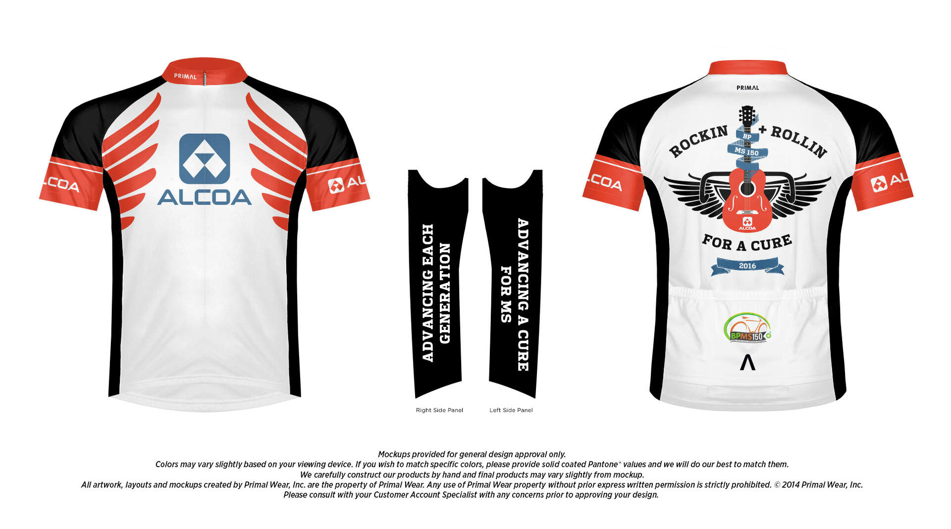 Check out this year's BP MS 150 team jerseys