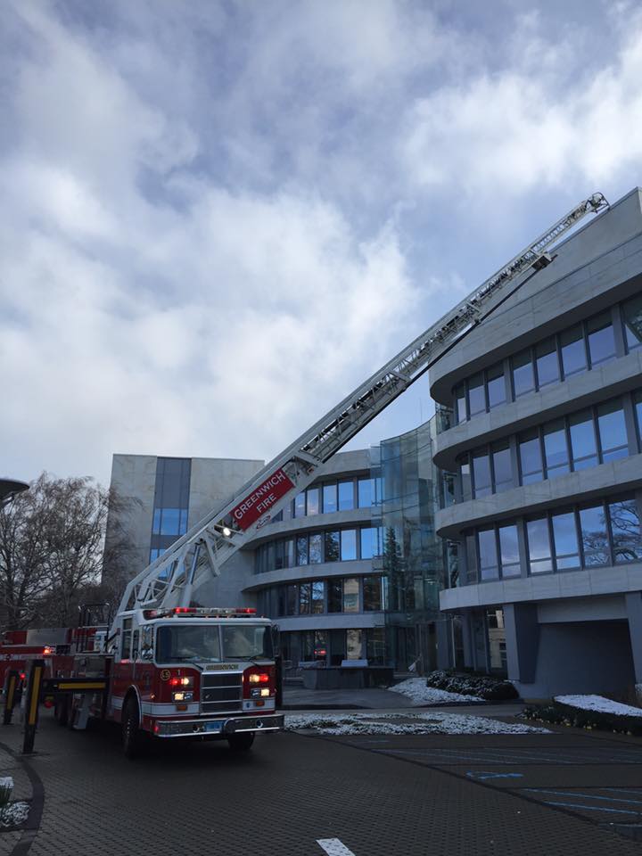 Lightning causes fire at Greenwich office building