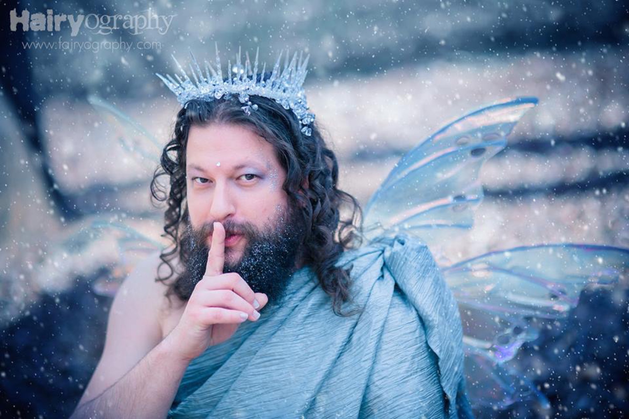 See photos of the hairy men who dressed up as fairies