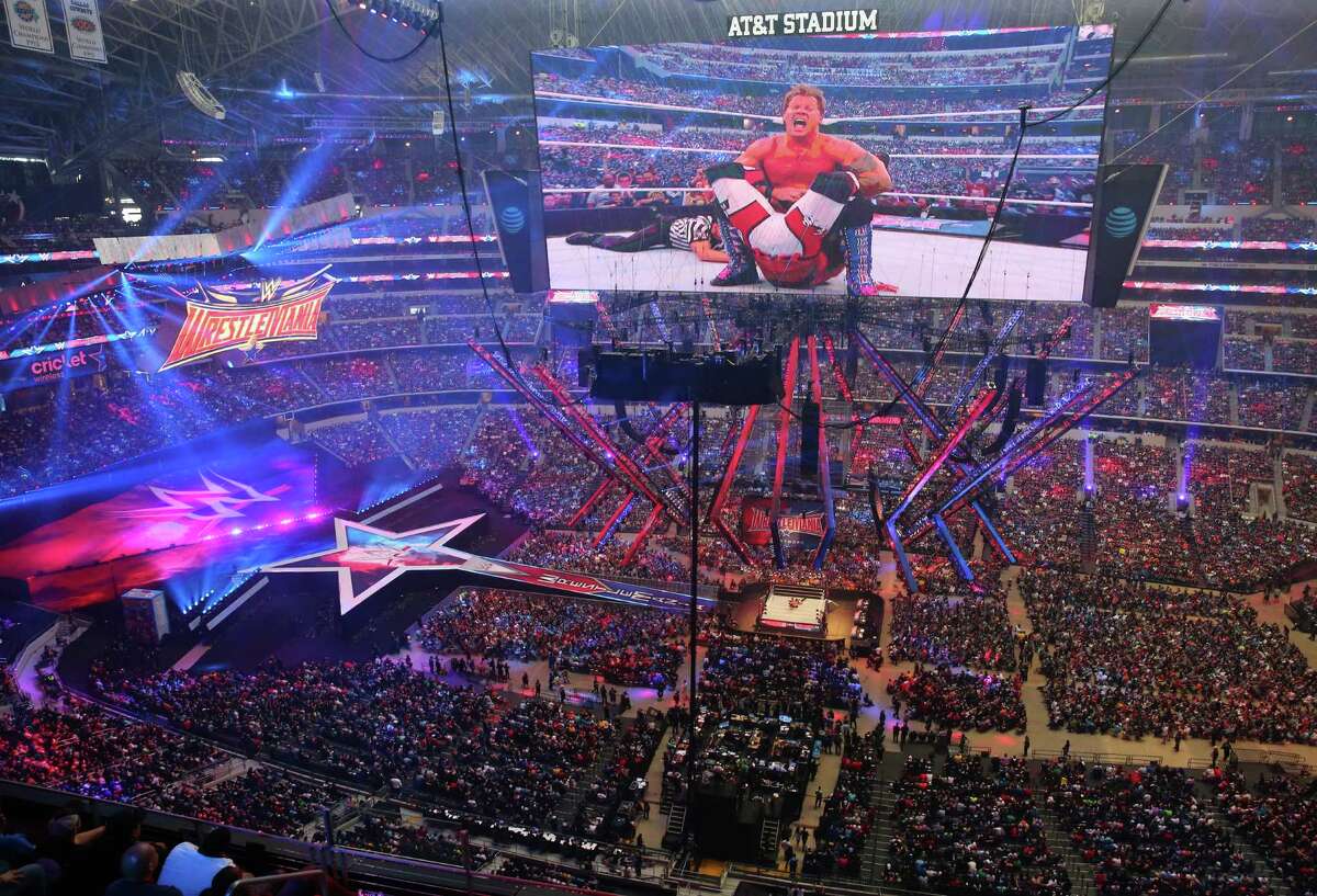 WrestleMania sets records for crowd, excitement and hijinks in Arlington