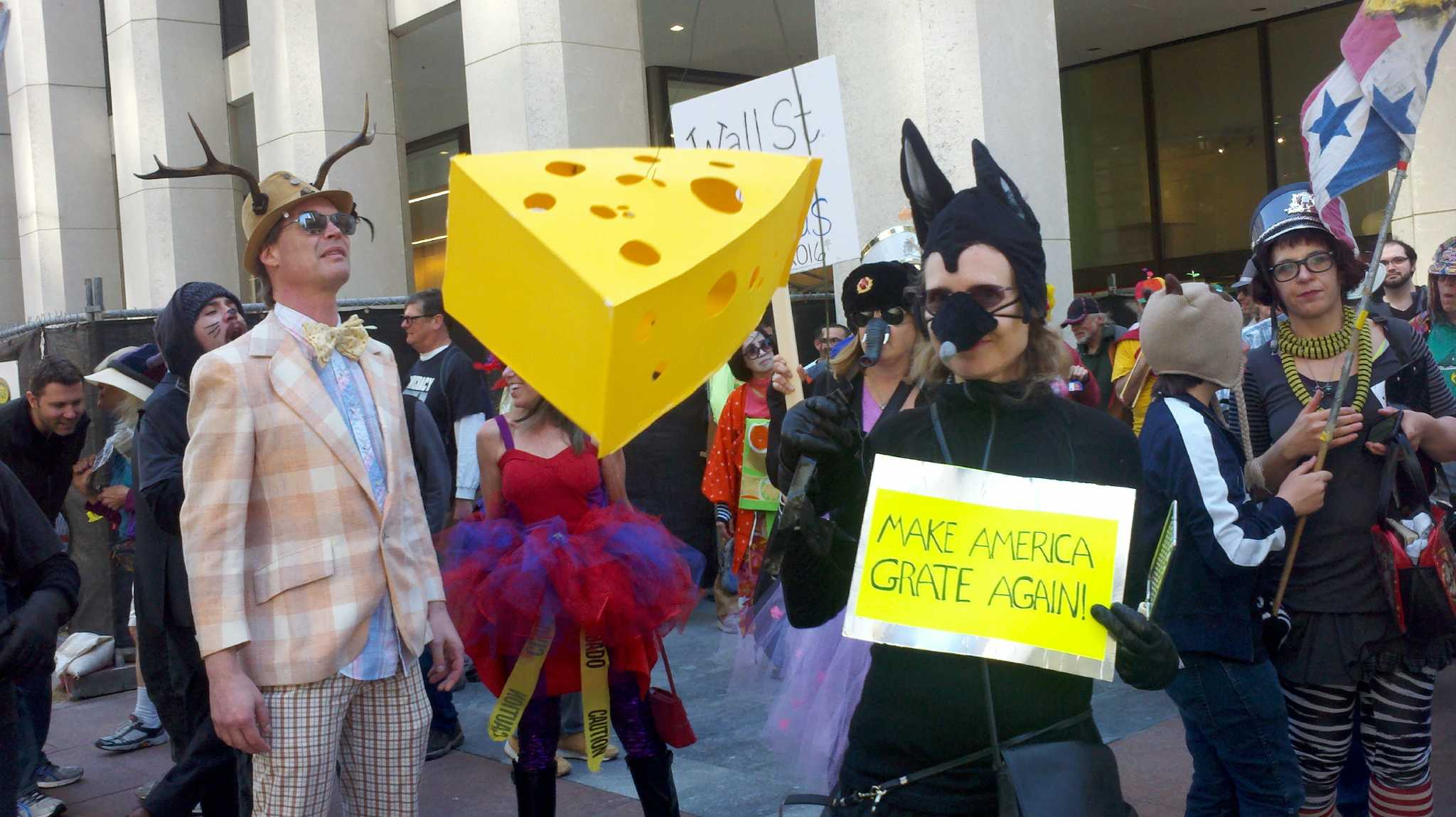 The cheese stands alone in political statement about candidate