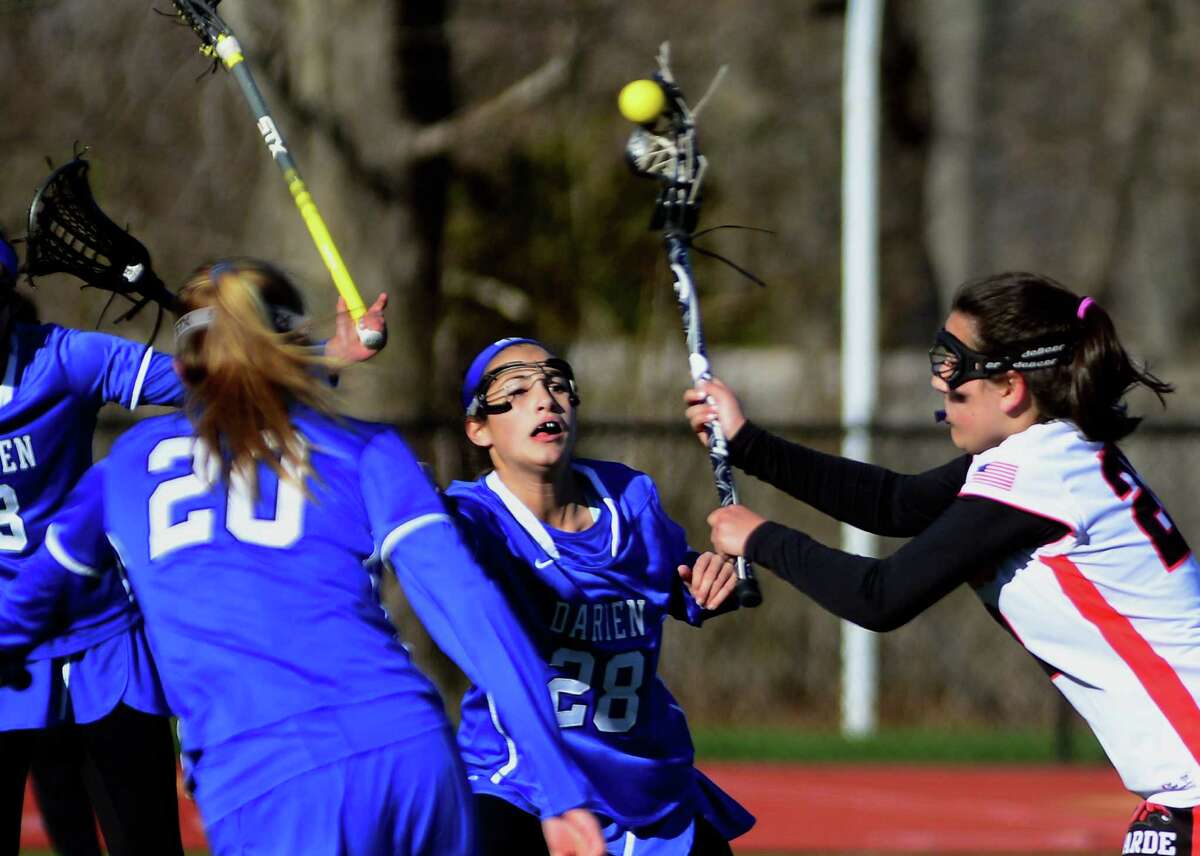 Darien uses 8-goal run to beat Warde in girls lacrosse