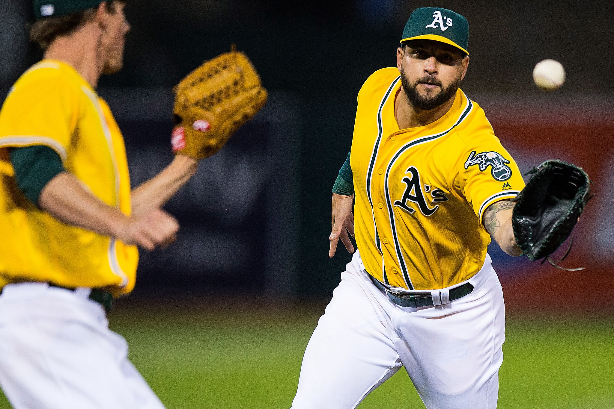 Bullpen is better; still, Rollins’ homer off Doolittle beats A’s