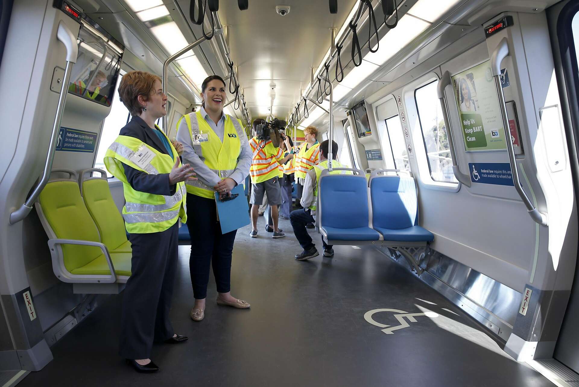 BART gives first look at new train cars