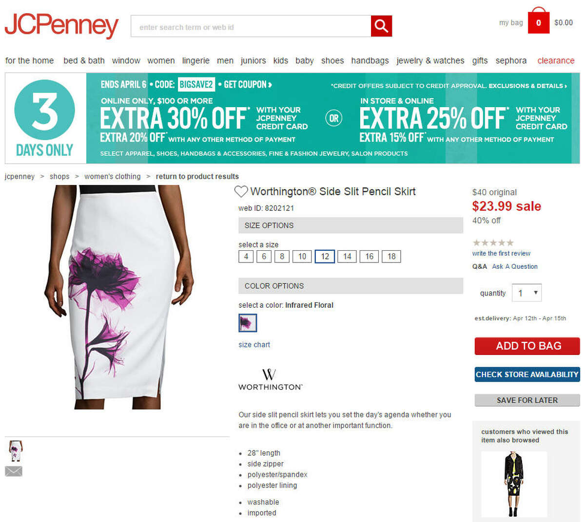 JCPenney skirt goes viral, but makes social media cringe