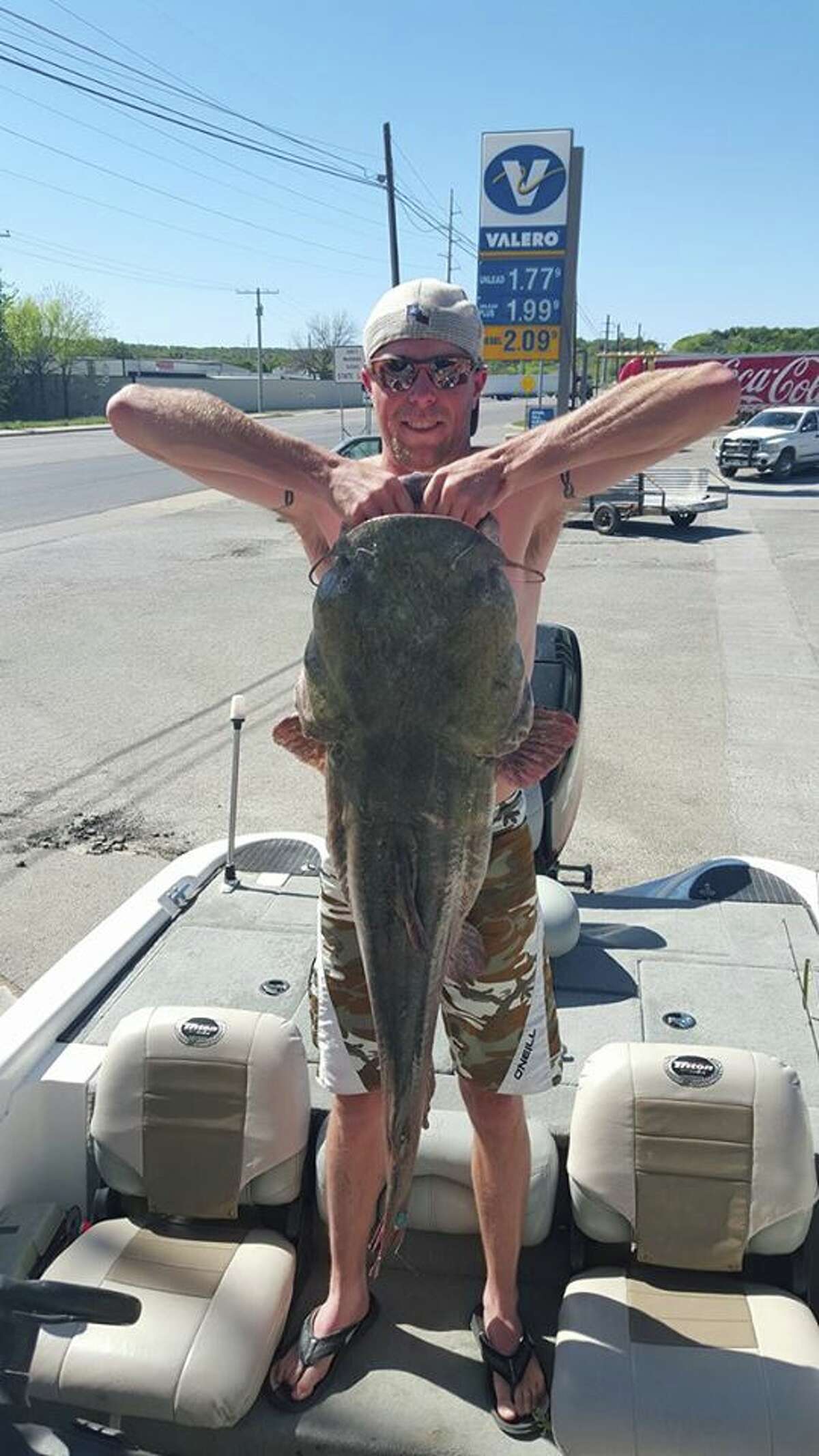 West Texas man's gigantic catfish catch potentially a record breaker