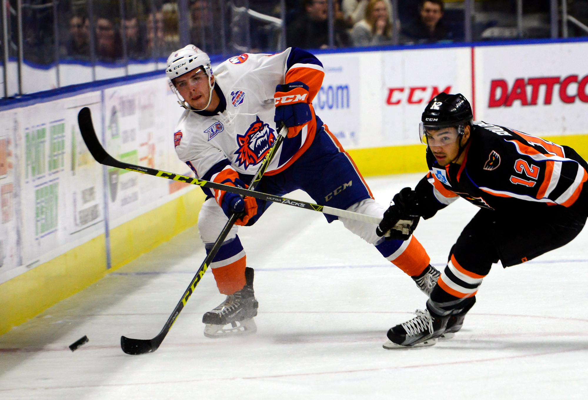 Burroughs returns as Sound Tigers push for playoff clinch