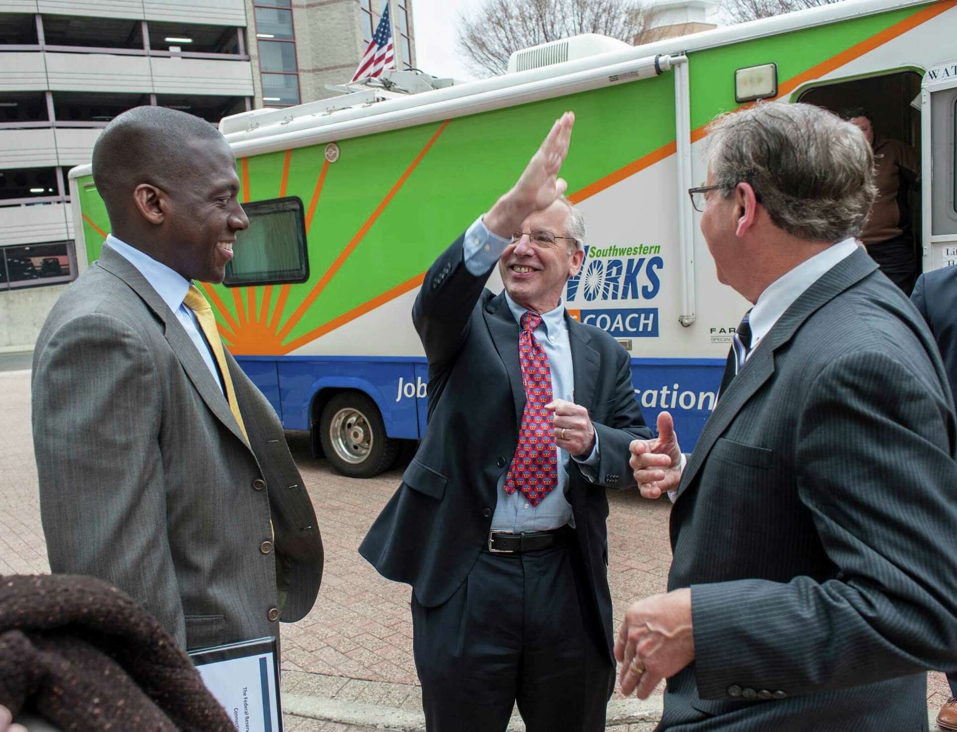 In Bridgeport, N.Y. Fed president predicts continued employment gains