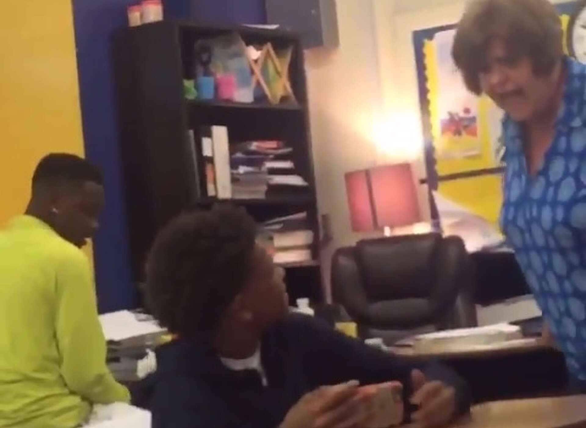 Video shows teacher striking student