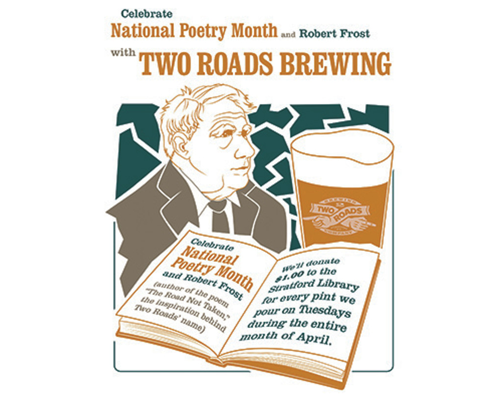 Down a beer, promote poetry