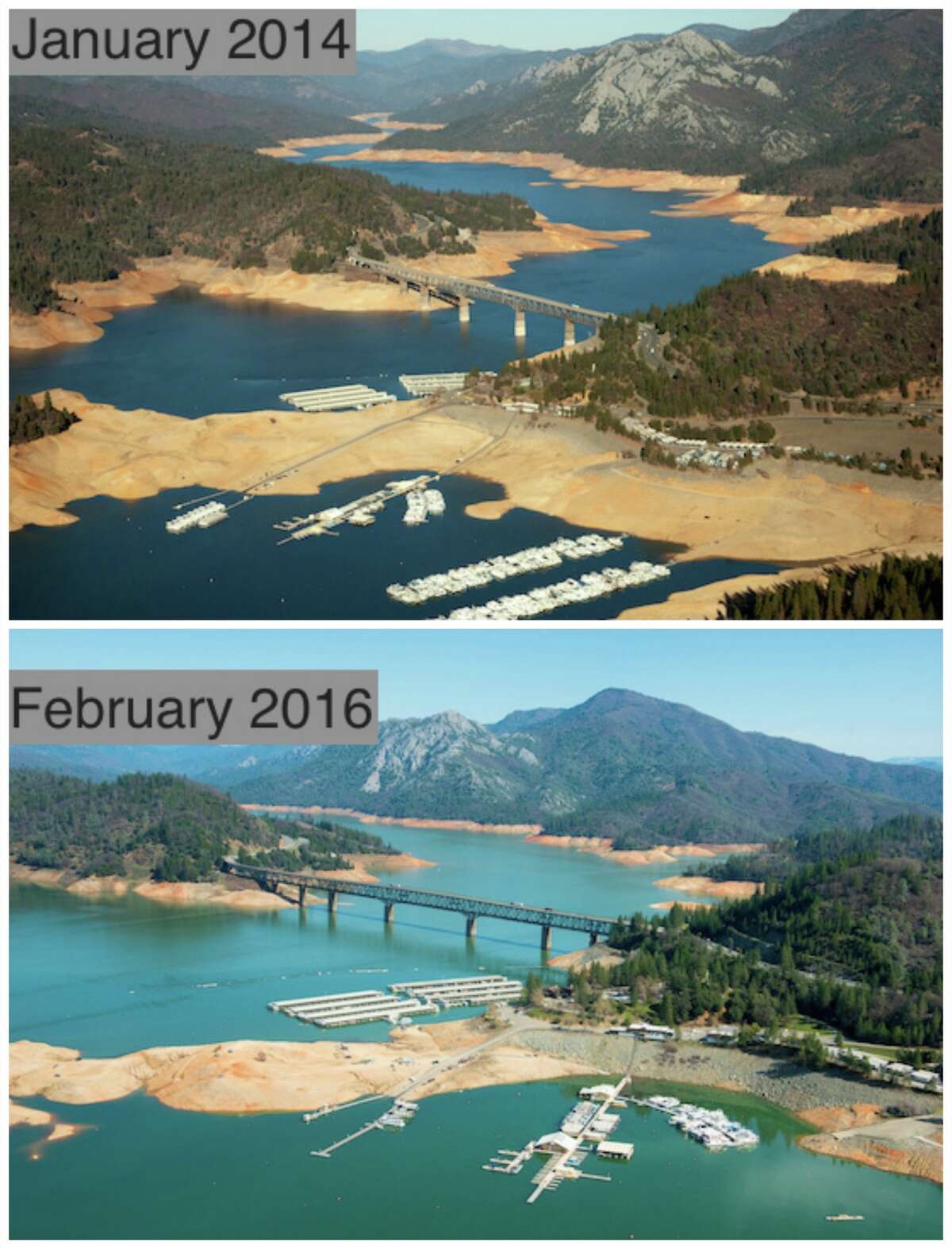 Before-and-after photos show California storm's insane impact on water ...