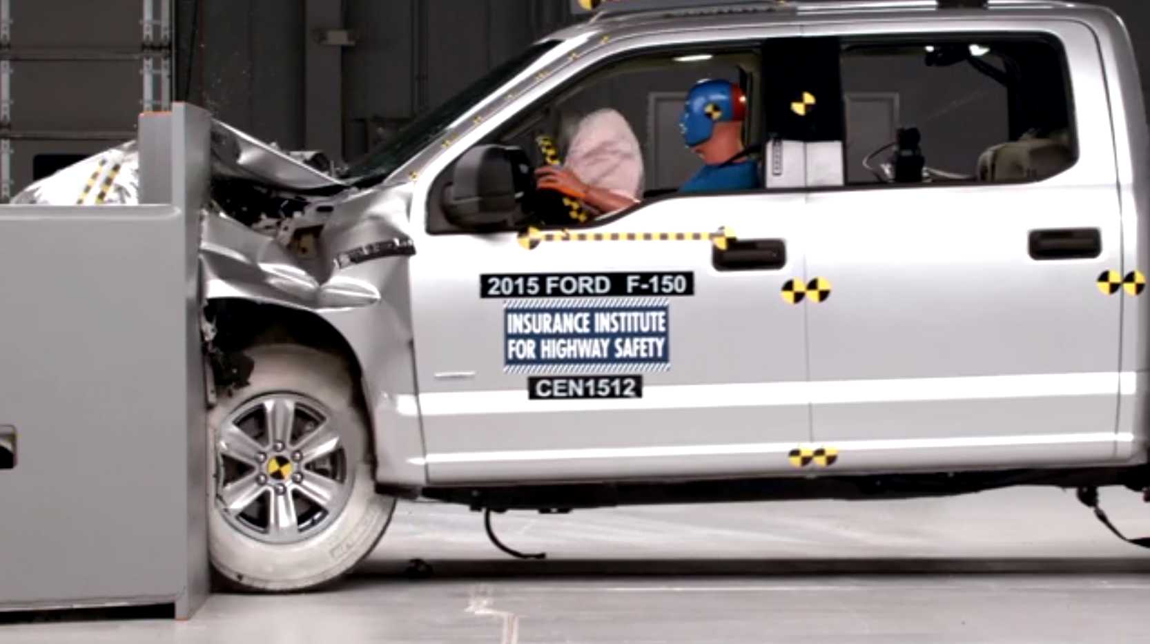 Only the Ford F-150 nabs 'good' rating from IIHS' front crash testing