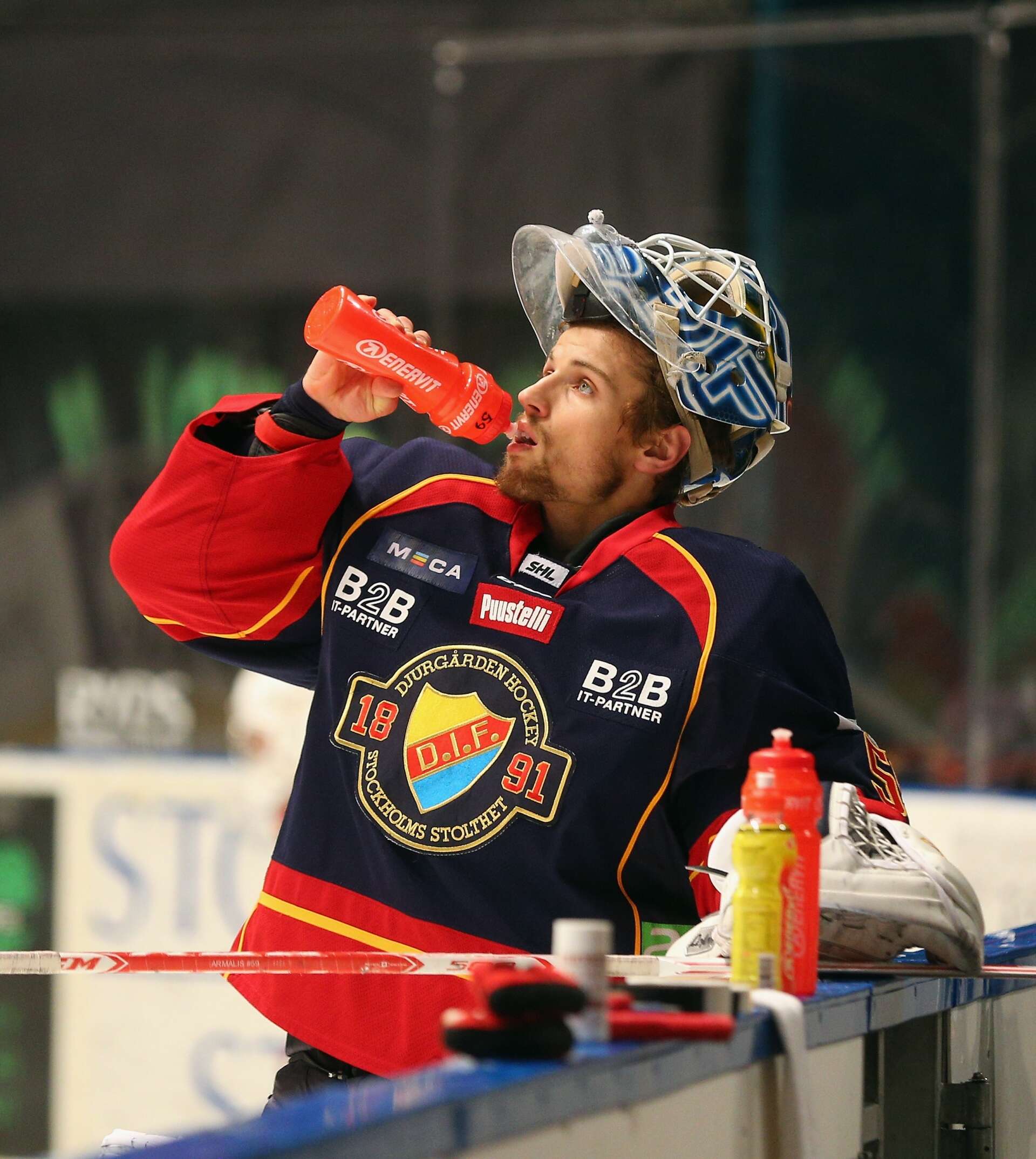 The San Jose Sharks' new goalie is also a model