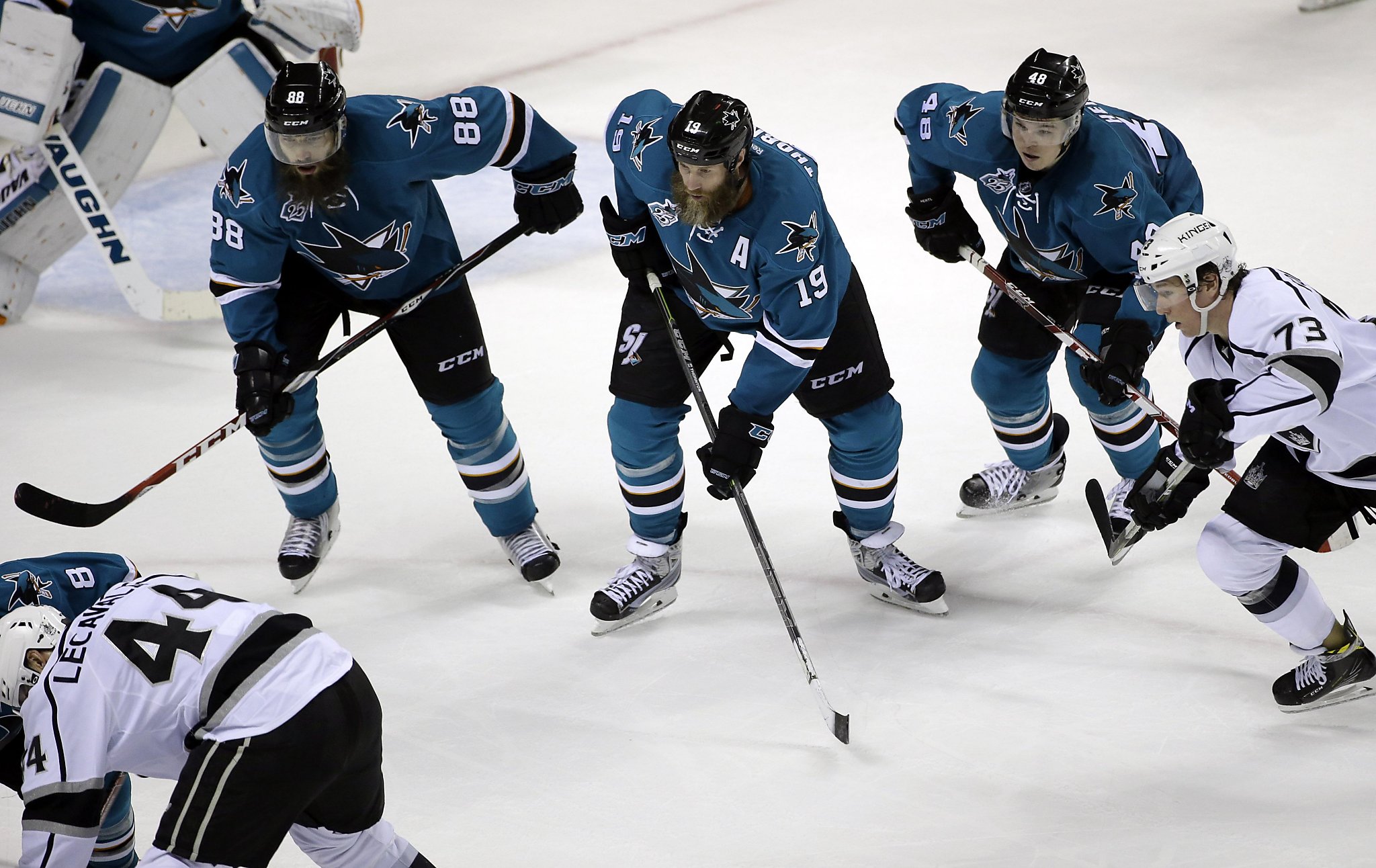 Sharks putting playoff emphasis on making Kings play defense