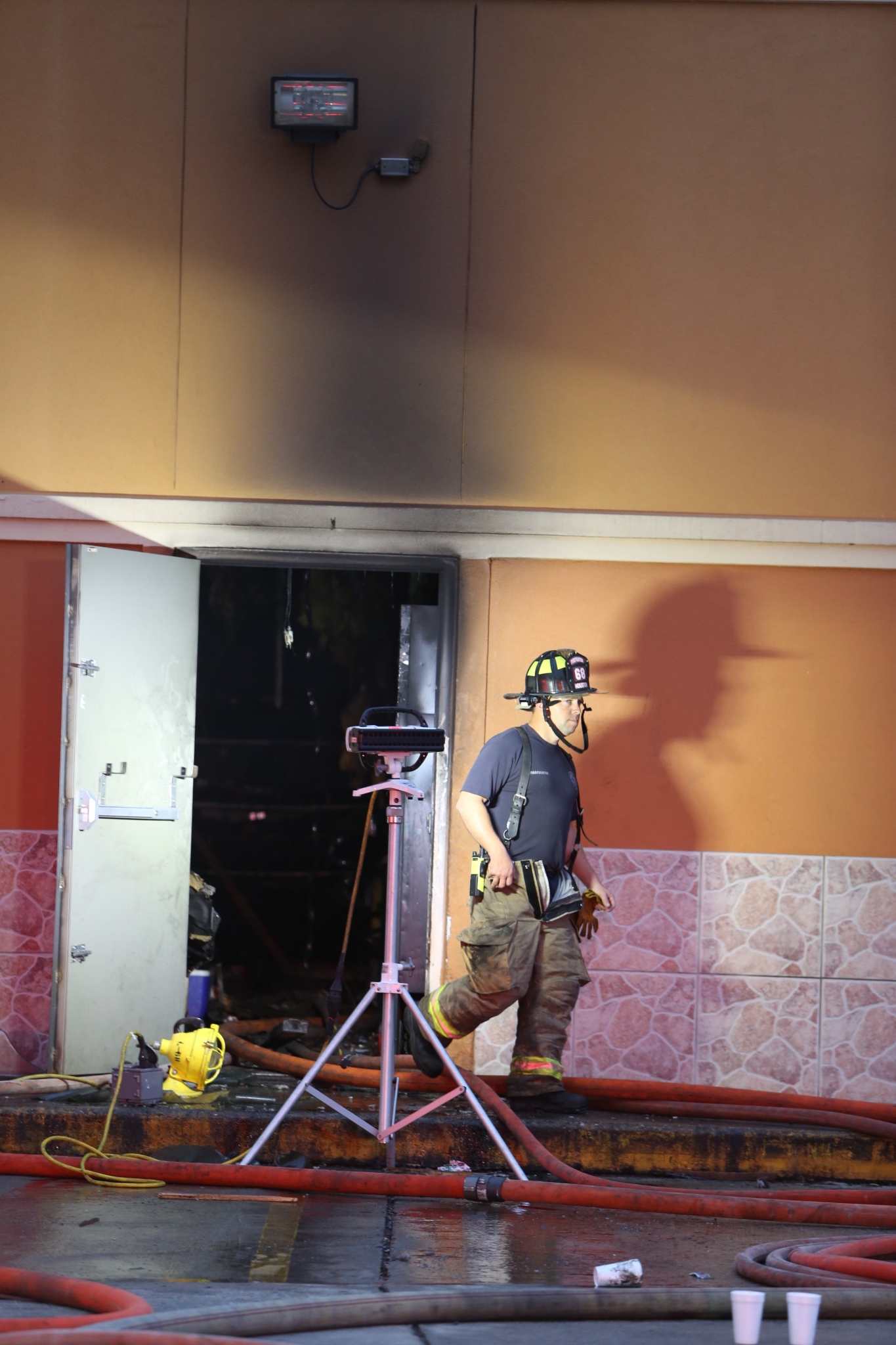 Fire burns meat market in SW Houston