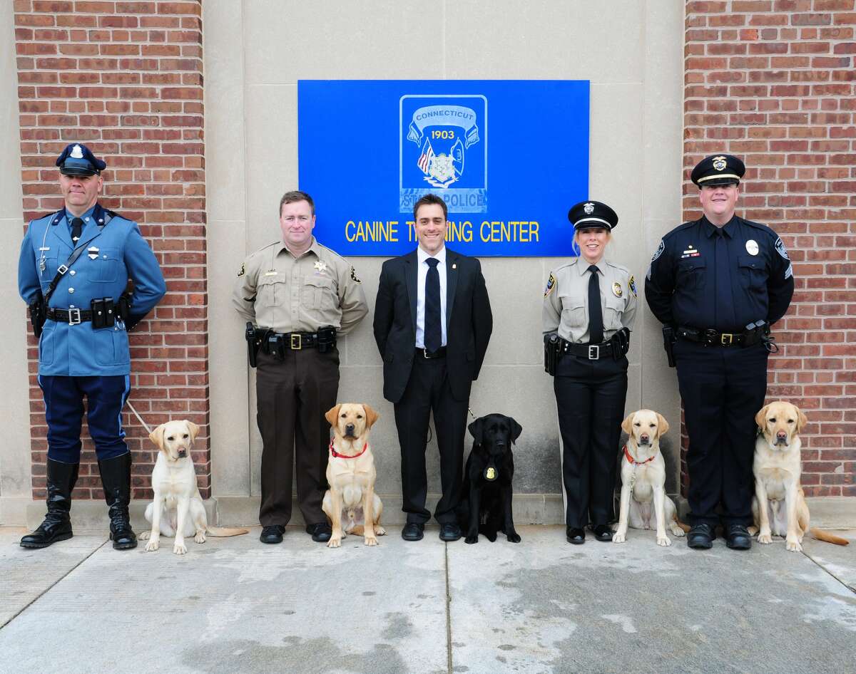 Connecticut State Police graduates electronic storage detection K9s
