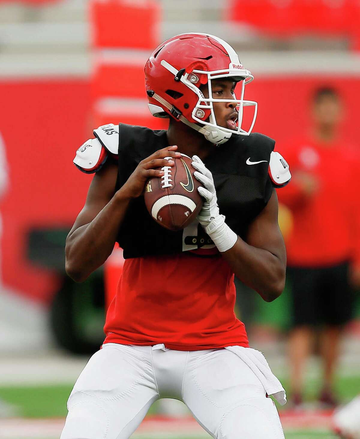 Houston QB Greg Ward Jr. works on being a more vocal leader