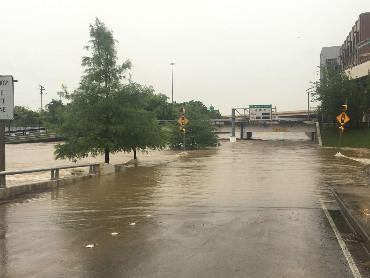 Scenes from downtown during Houston's Tax Day Flood