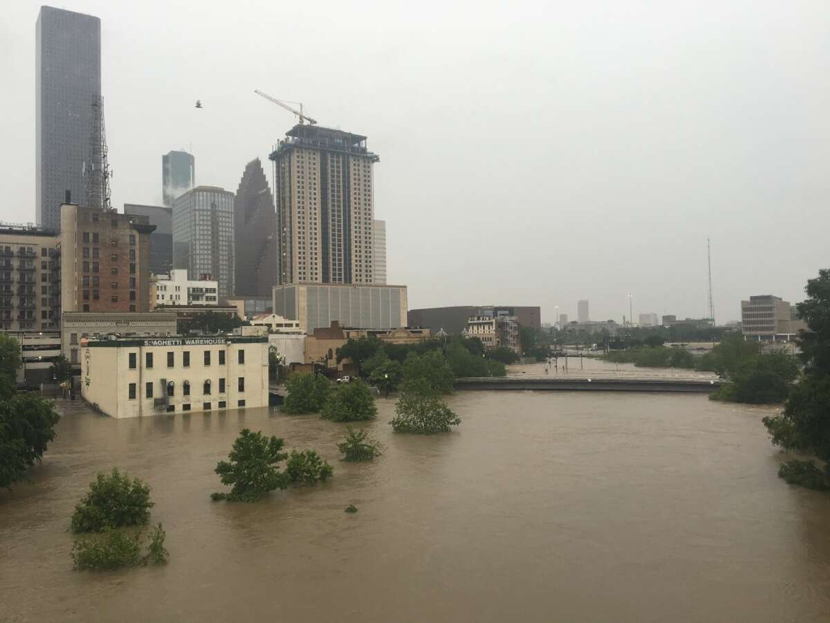 Scenes from downtown during Houston's Tax Day Flood