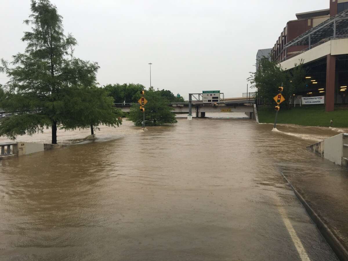 Scenes from downtown during Houston's Tax Day Flood