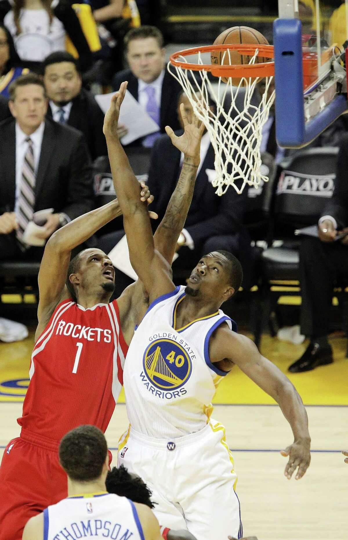 Rockets crumble late, go down 2-0 vs. Warriors