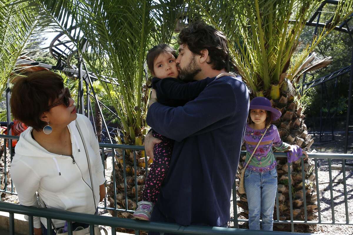 Famous white face from Chinese films blends in as Oakland dad