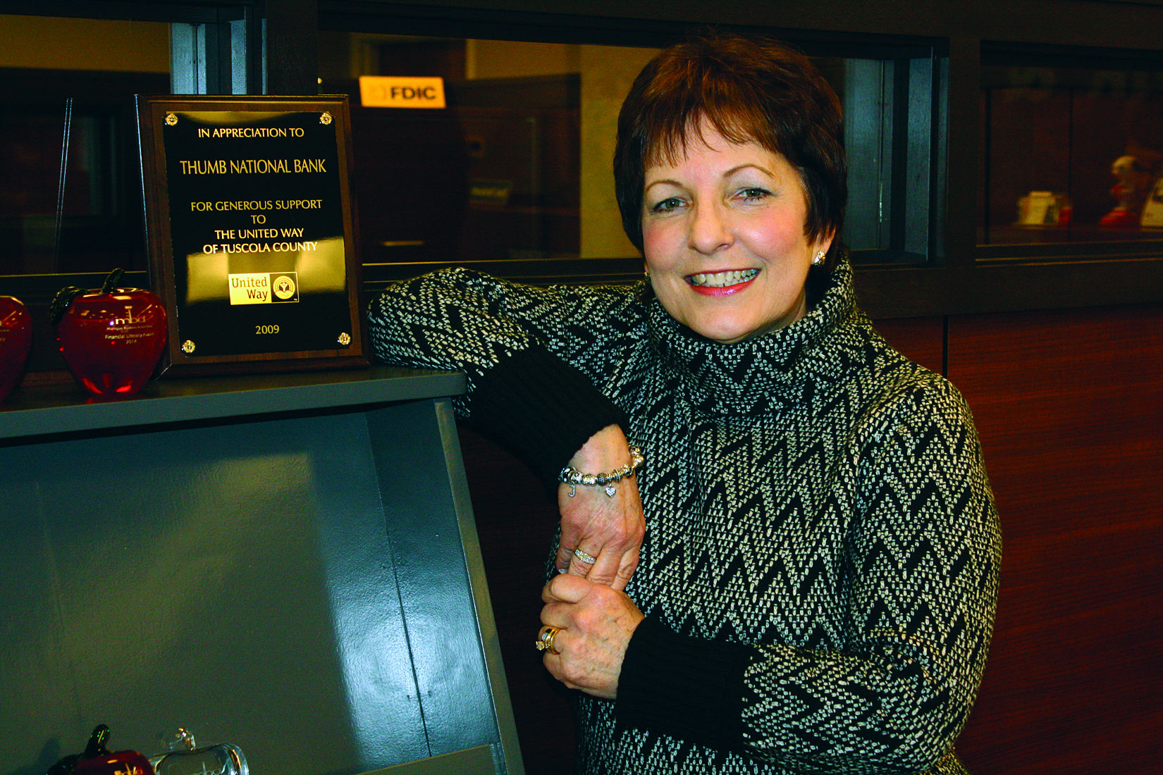 Jill Bruce has a rich history with Pigeon bank and local community