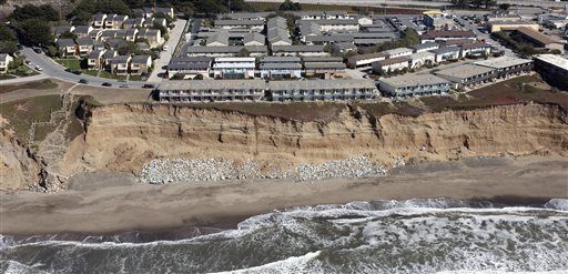 California residents live on the edge of crumbling cliffs