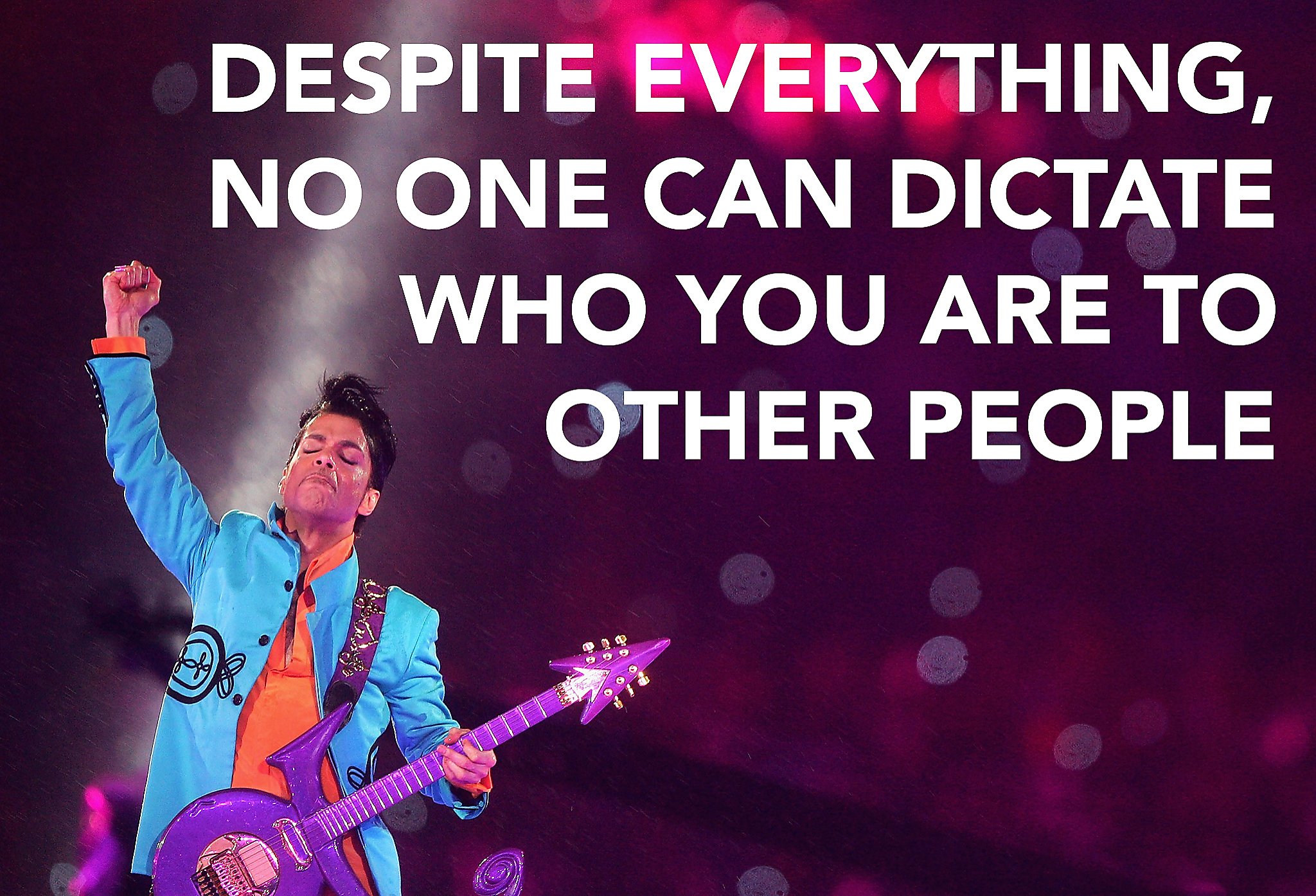 How to prosper in life, in Prince's own words