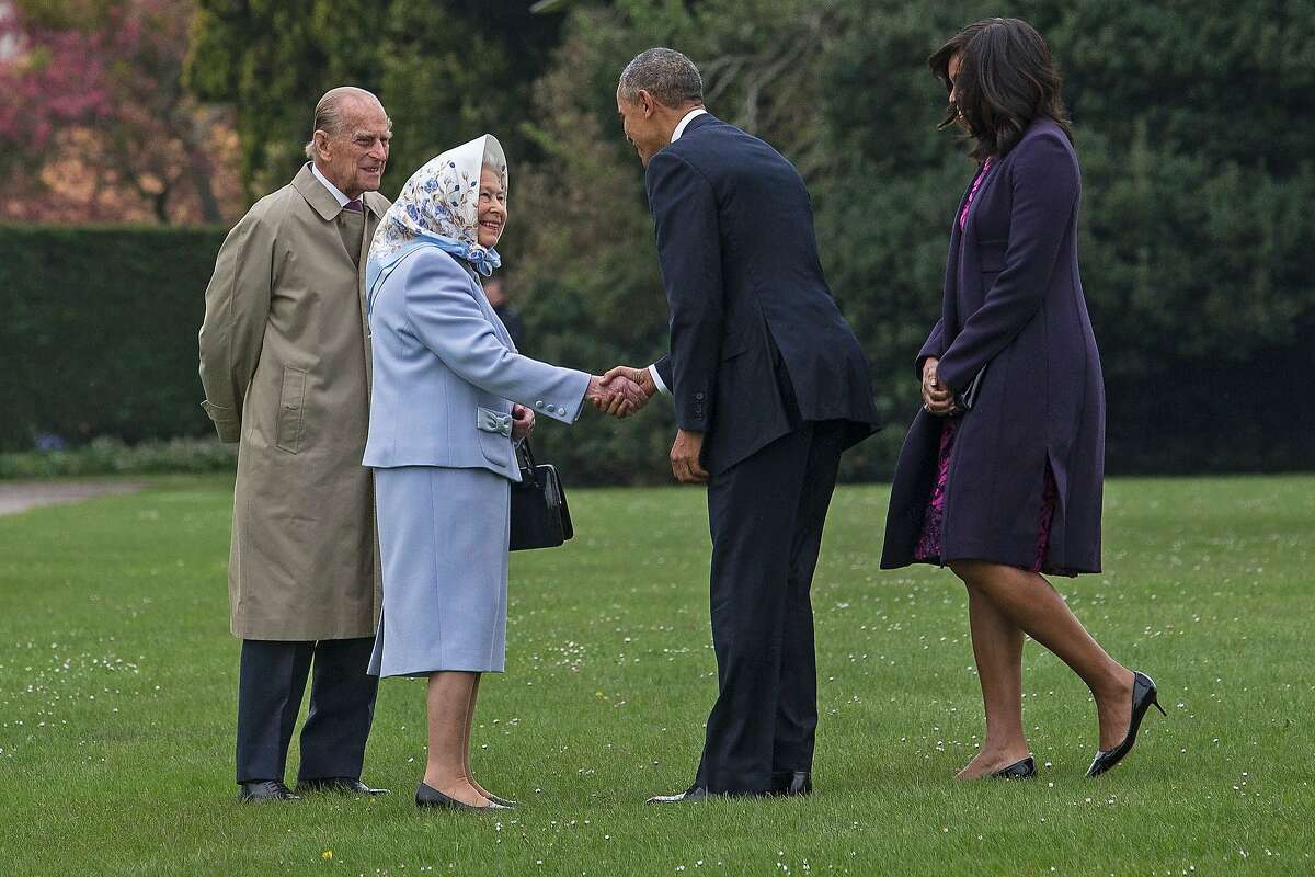 The Obamas meet the Queen