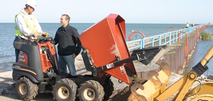 Work begins on Port Austin breakwall