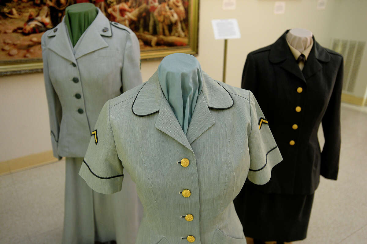 Military uniforms on display at Steamboat Museum