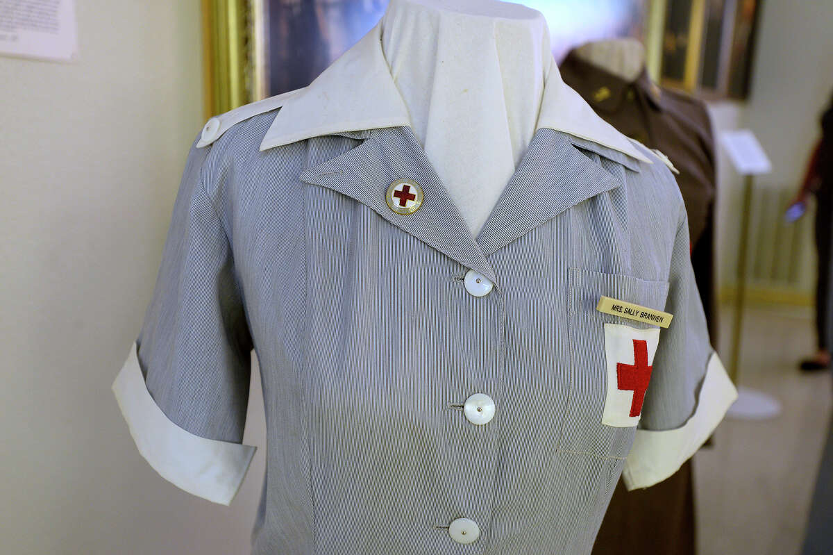 Military uniforms on display at Steamboat Museum
