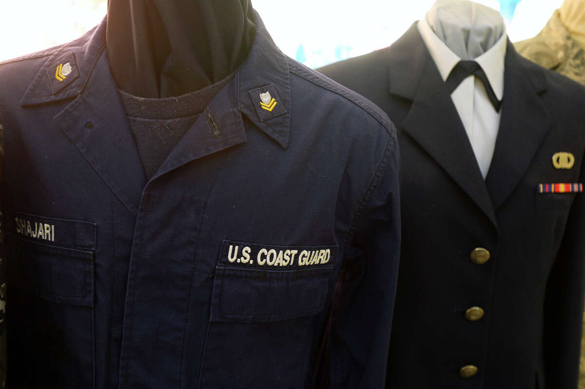 Military uniforms on display at Steamboat Museum