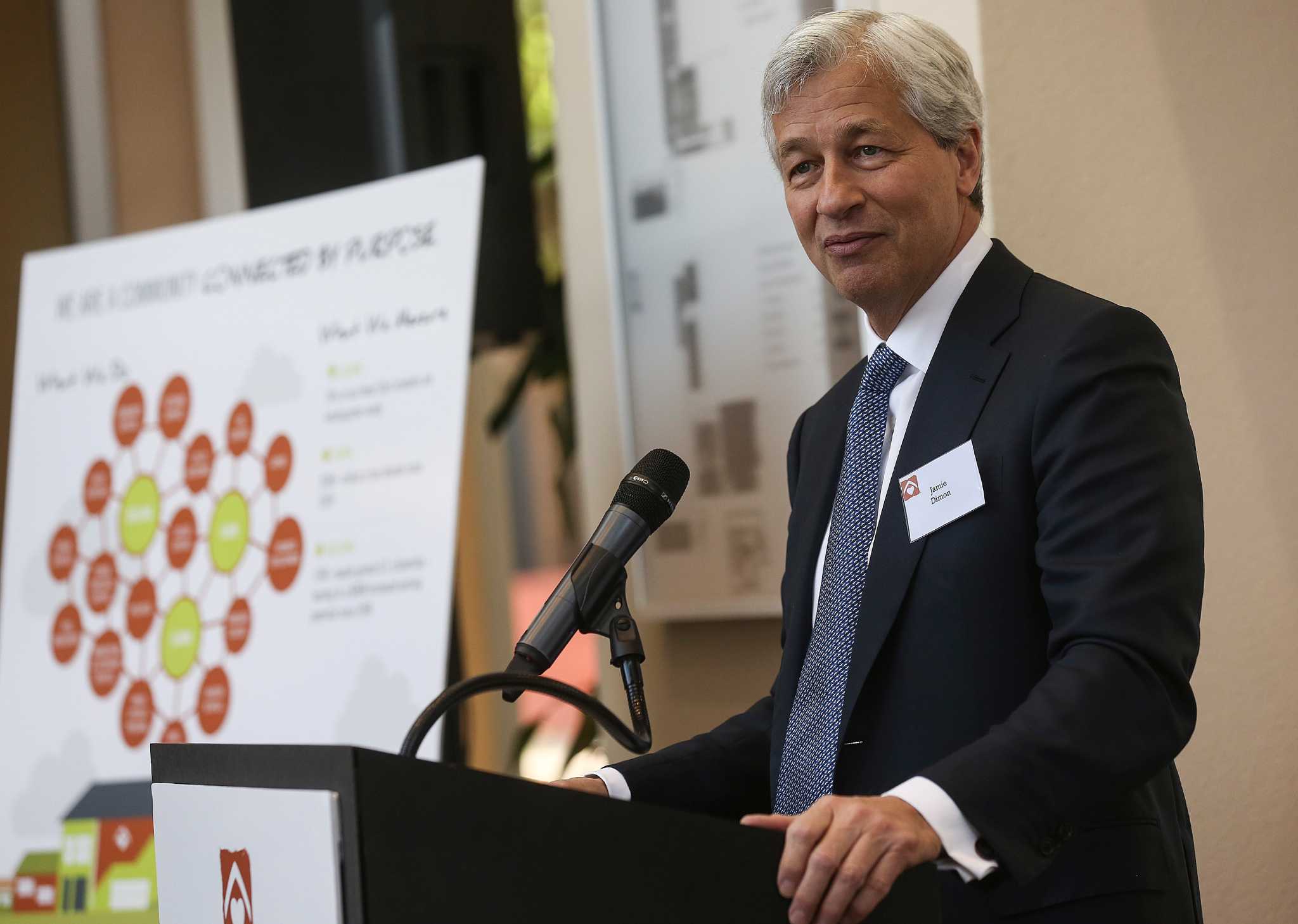 Chase CEO comes to Houston with a million-dollar check