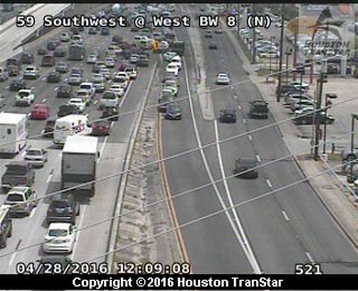 Southwest Freeway reopens after debris cleared in SW Houston