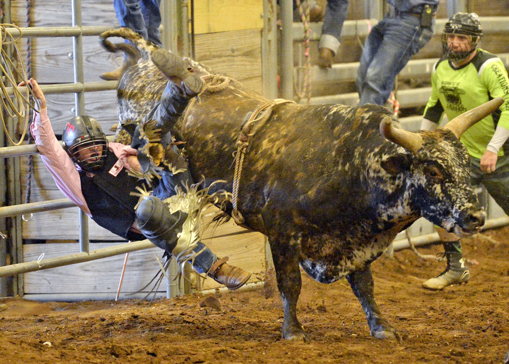 Young bull riders from 10 states competed at Horseshoe