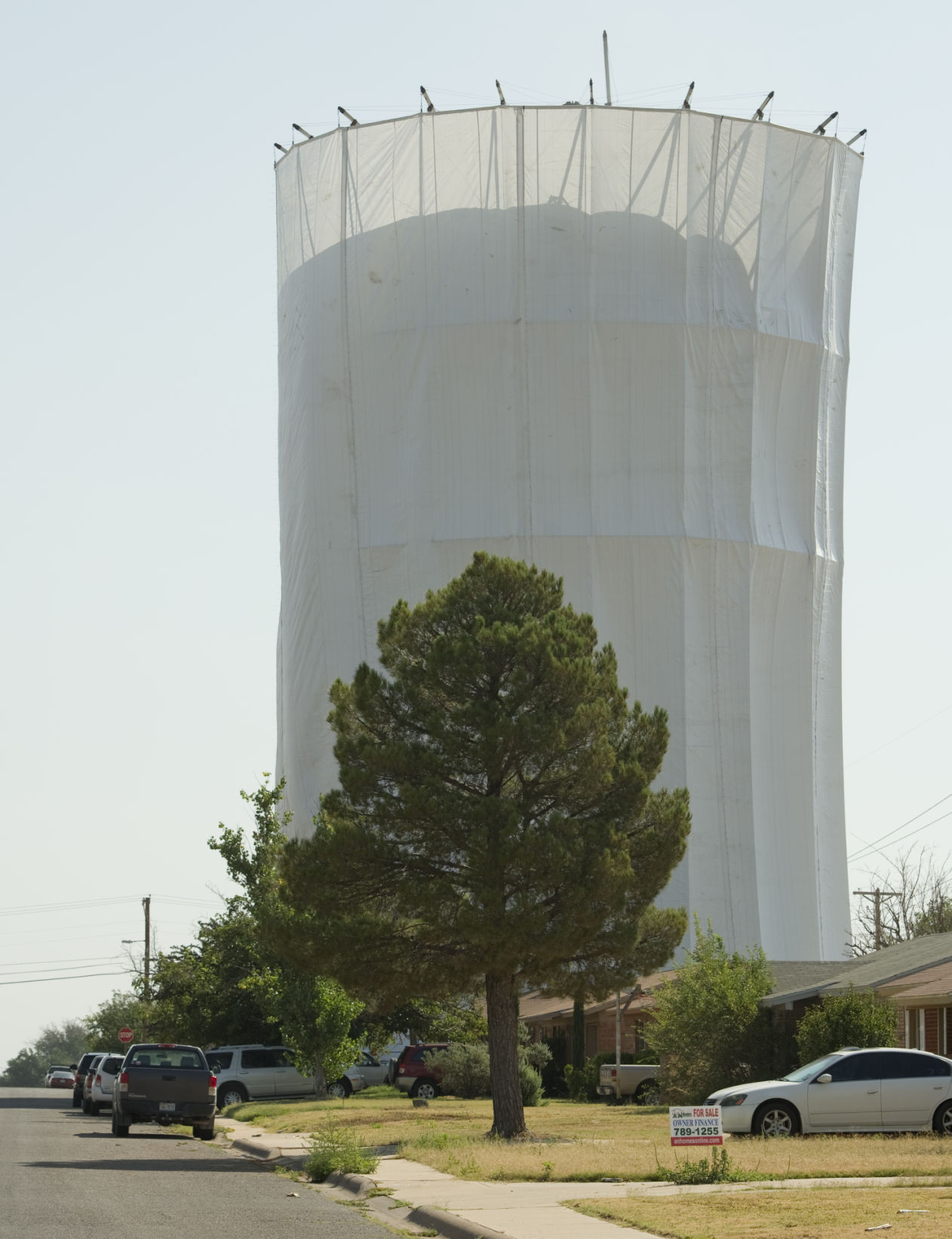 Water work: City performs maintenance inside westside water tower