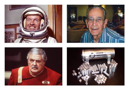 Beam them up: Ashes of 'Star Trek' actor in orbit