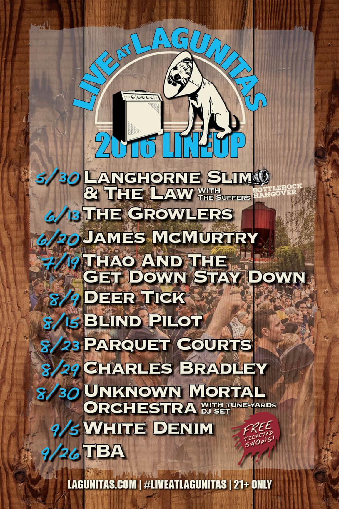 Lagunitas Brewing Company releases its live music summer series lineup