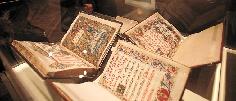 Sistine Chapel books on display at SMU
