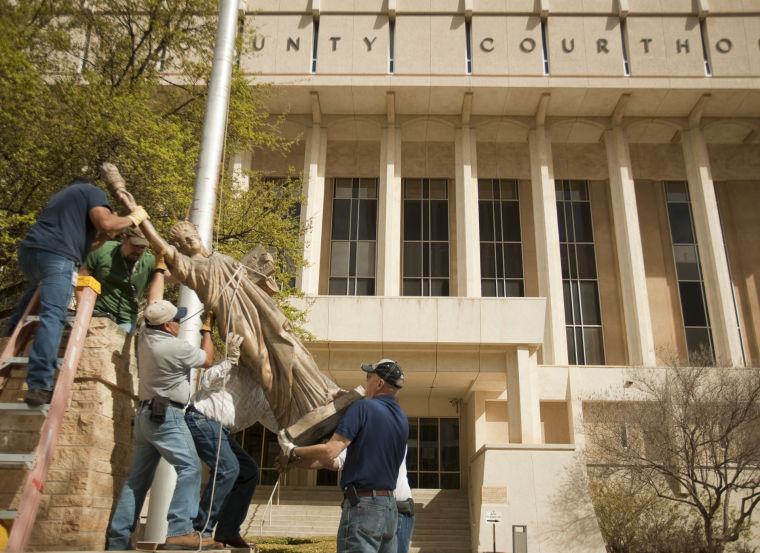 Photo Gallery: The first step for the courthouse's demolition