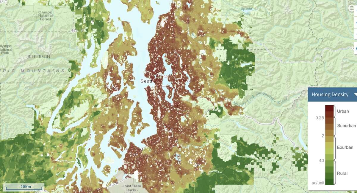 EPA shows how dense Seattle area's urban centers will get by 2100