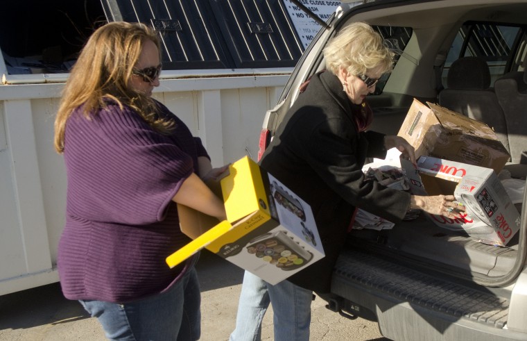 Recycling spikes after holidays