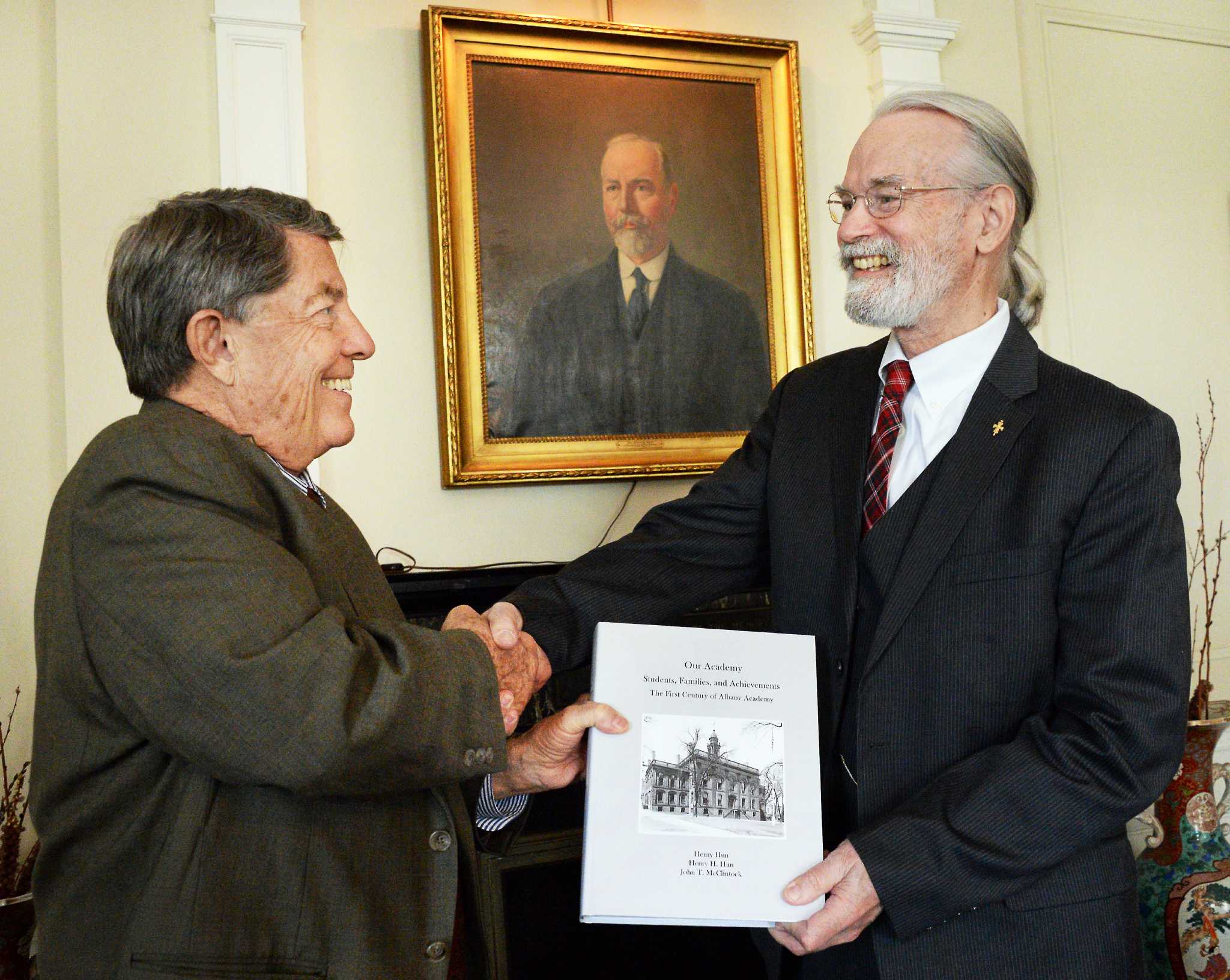 Albany Academy's first century chronicled in thick volume