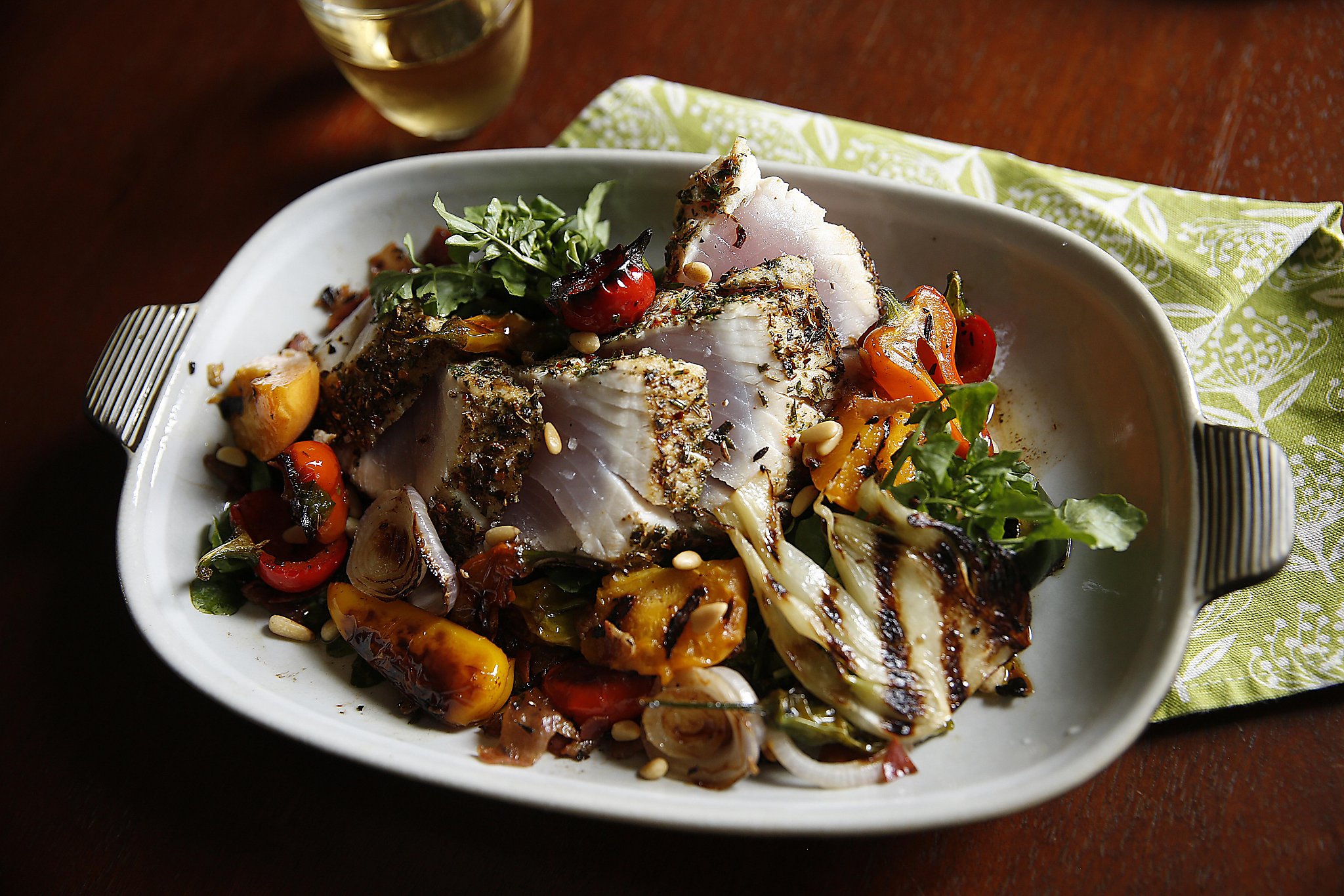 Recipe: Jen Biesty’s ‘Porchetta’ Albacore With Summer Pepper Salad